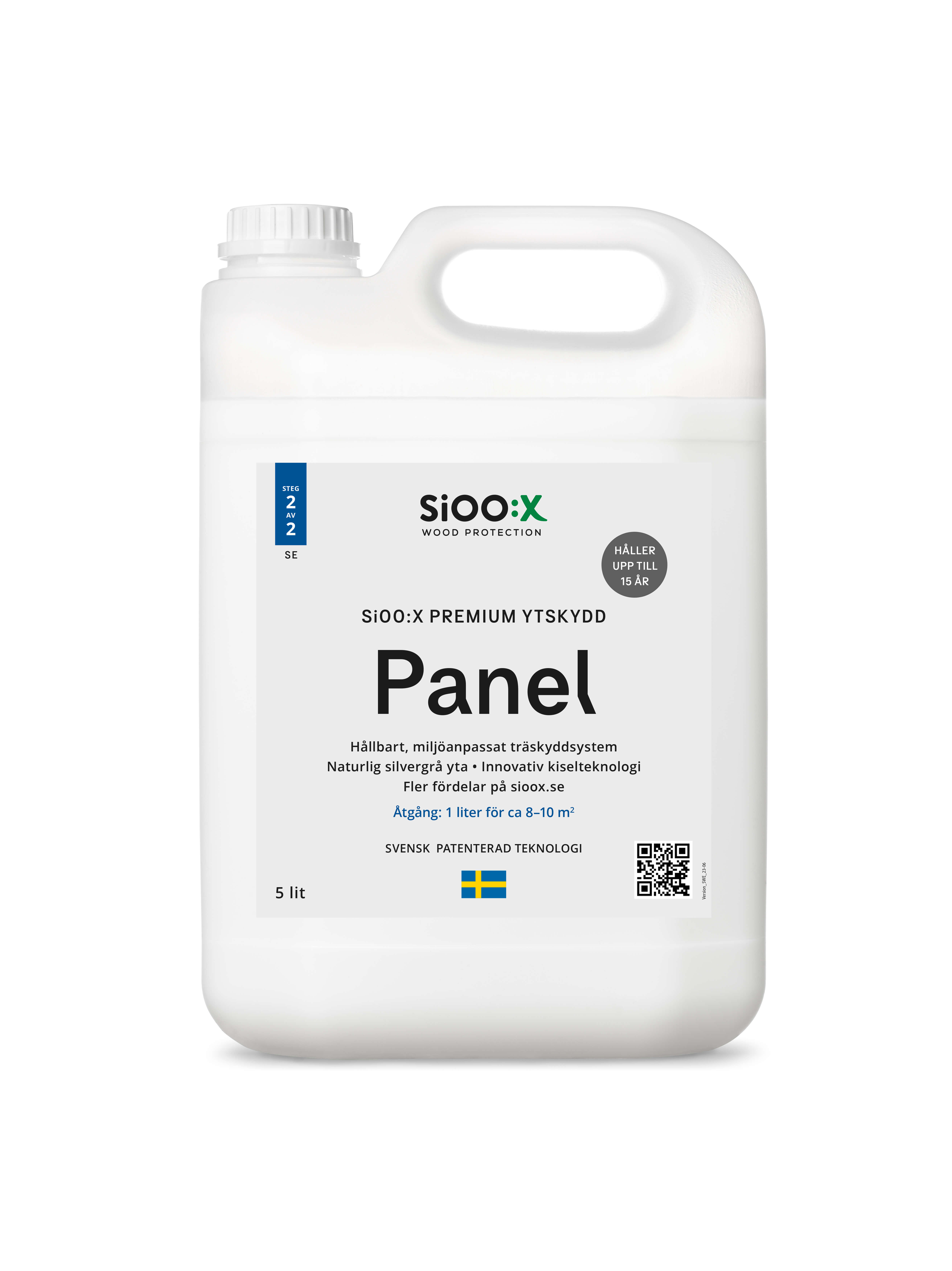 Sioo:X Premium Träskydd Panel – Silvergrå finish | Tapethandeln.se